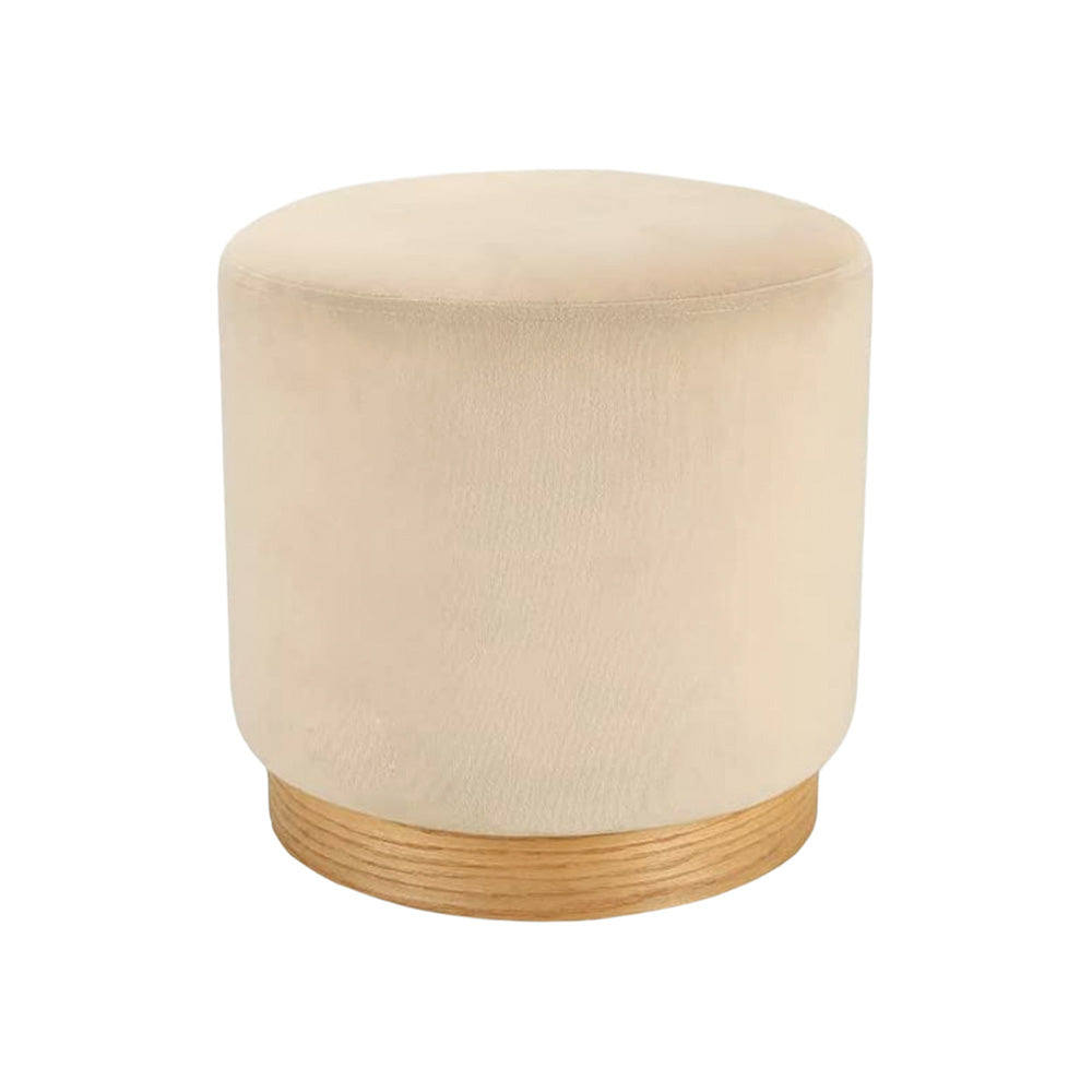Cream Velvet Ottoman | Ottoman Rentals for Events and Lounges ...