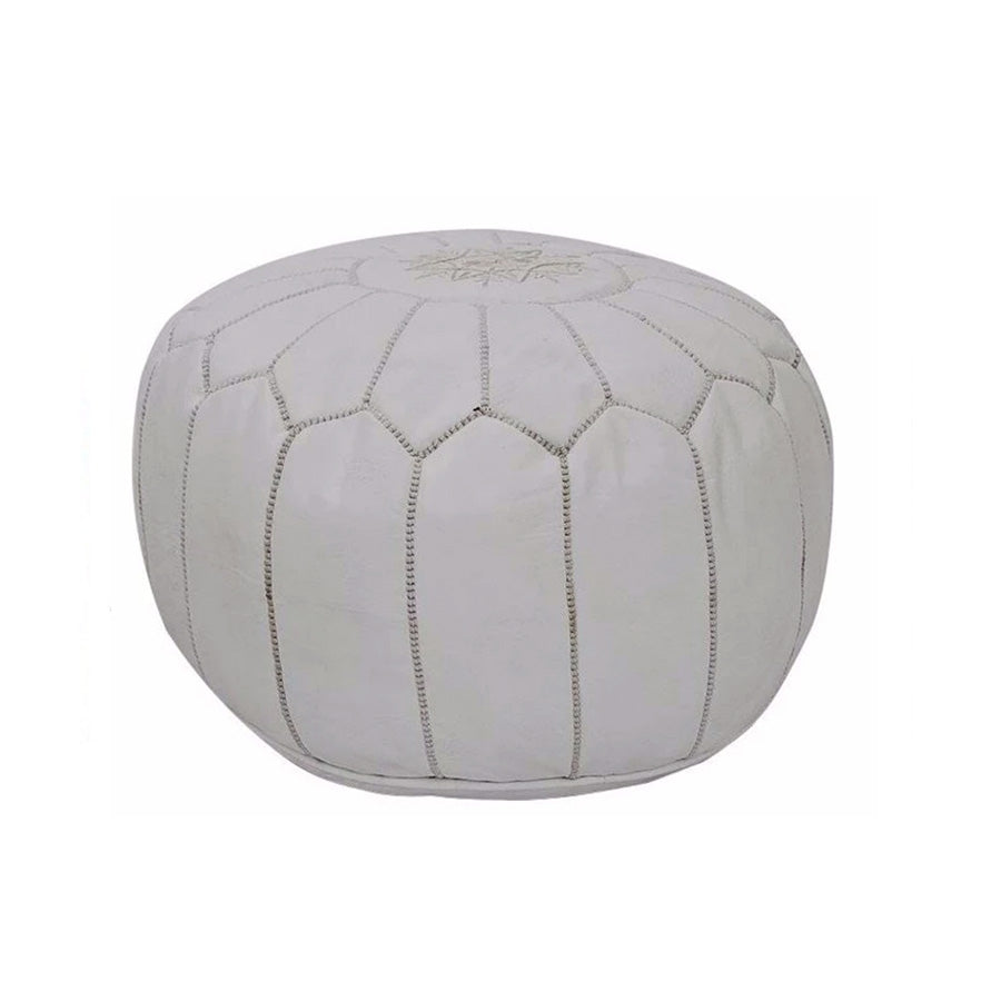 Harlow Moroccan Pouf - White | Ottoman Rentals for Events and Lounges ...