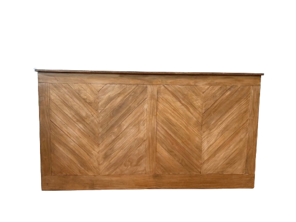 Natural Chevron Bar Rental for Weddings and Events | Folklore Event Rentals
