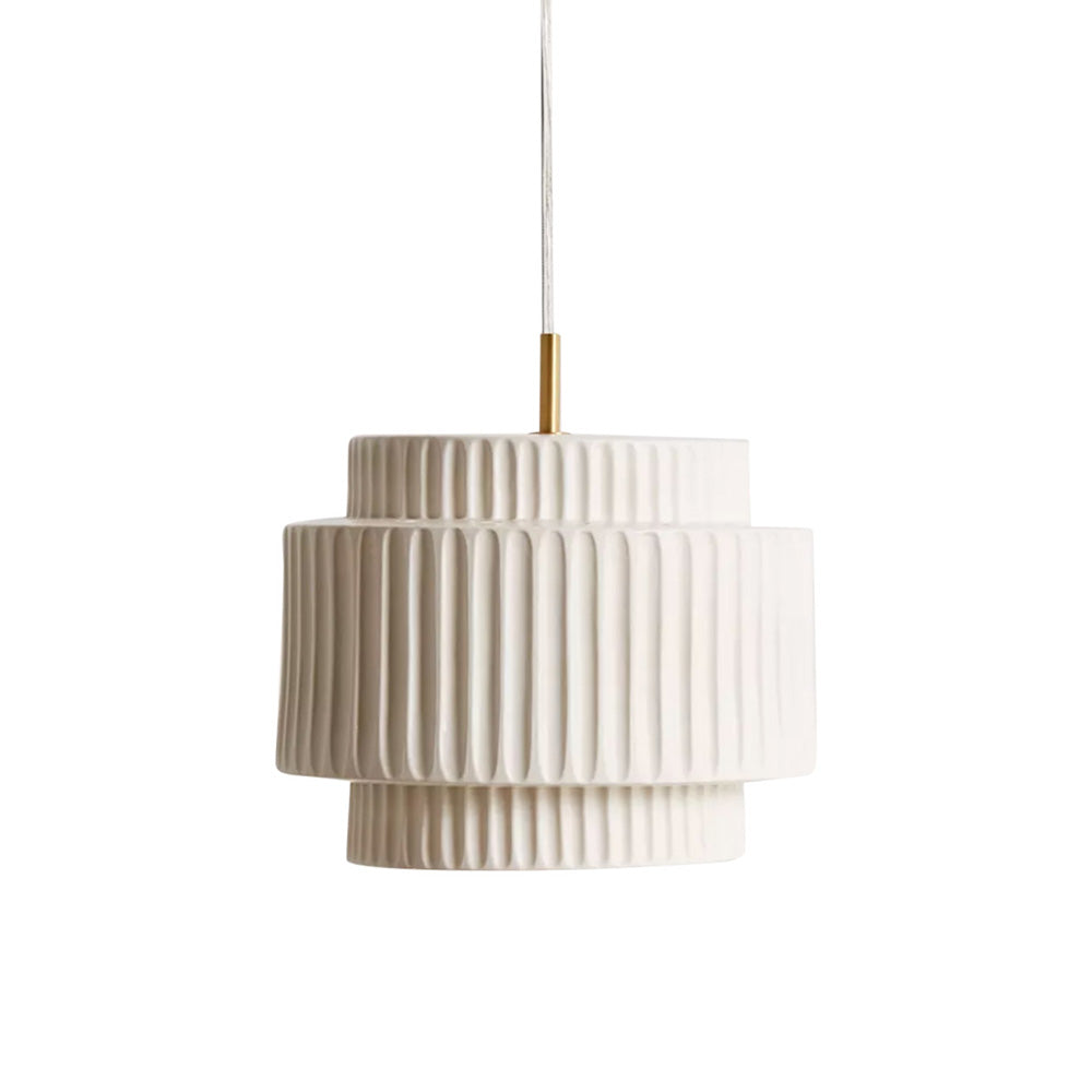 Ribbed Ceramic Light - Ivory Rentals | Lighting and Pendant Rentals ...