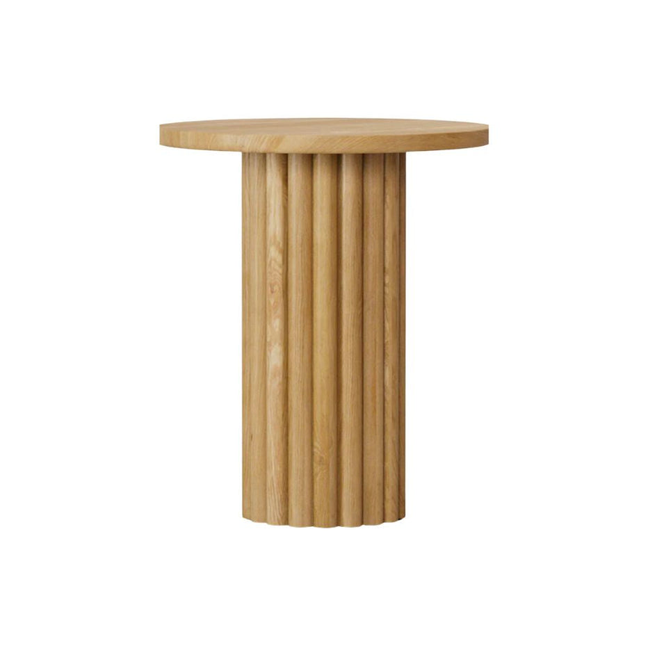Ribbed Cocktail Table Rental | Folklore Event Rentals