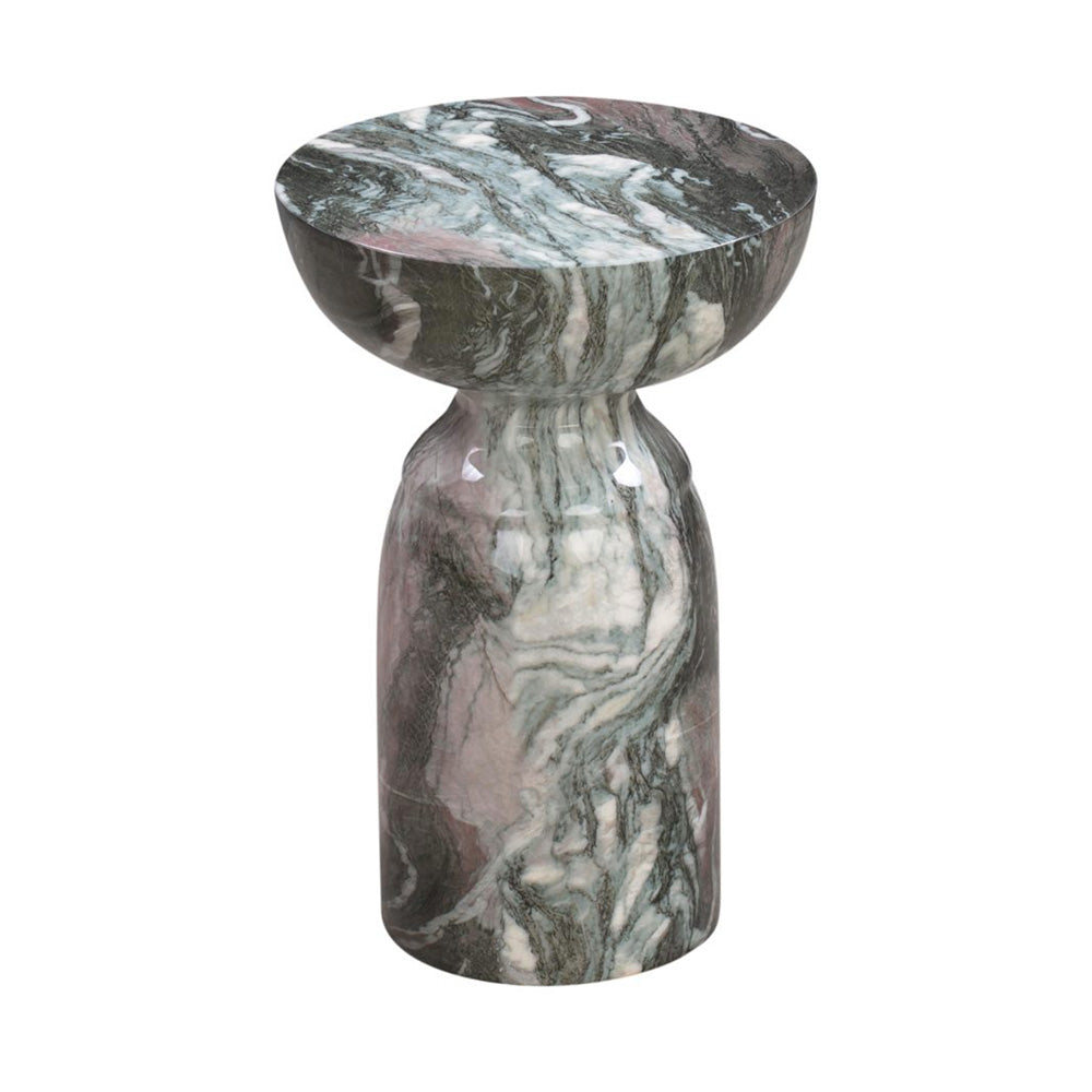Rue Swirl Marble Side Table | Side Table Rentals | Accent and Lounge ...