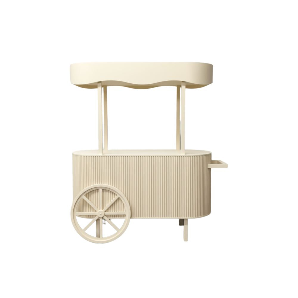 Capri Drink Cart Rental | Wooden Bar Cart for Weddings & Events ...